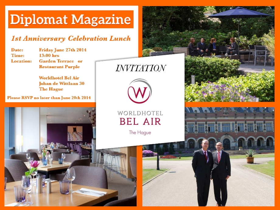 Diplomatic Invitation from WorldHotel BEL AIR - Diplomat magazine
