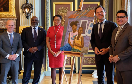Ruby Bute's artwork presentation to the Kingdom Council of Ministers ...